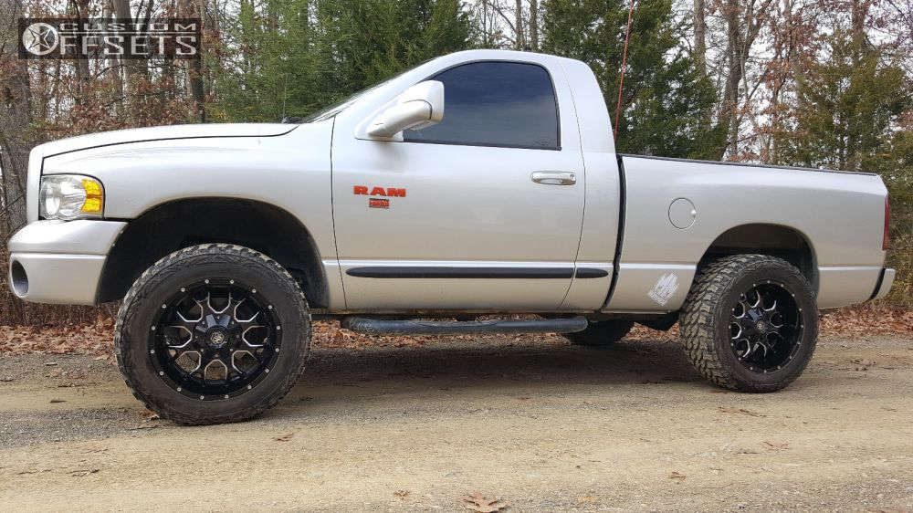 2005 Dodge Ram 1500 with 20x10 -25 Mayhem Warrior and 295/55R20 Pro ...