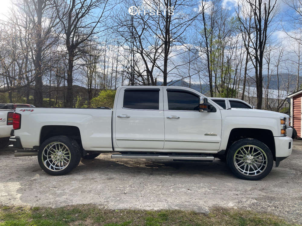 2015 Chevrolet Silverado 2500 HD with 22x12 -44 Axe Offroad Hades and 33/12.5R22 Toyo Tires ...
