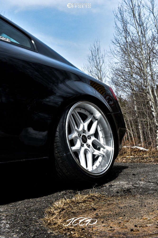 2004 INFINITI G35 with 19x9.5 22 ESR Cs15 and 235/35R19 Ironman Imove ...