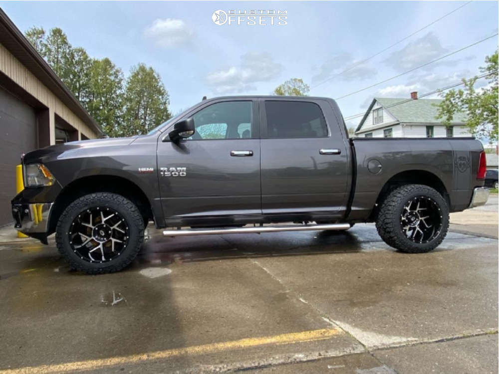 2016 Ram 1500 with 20x12 -51 Vision Sliver and 33/12.5R20 Kenda Klever ...