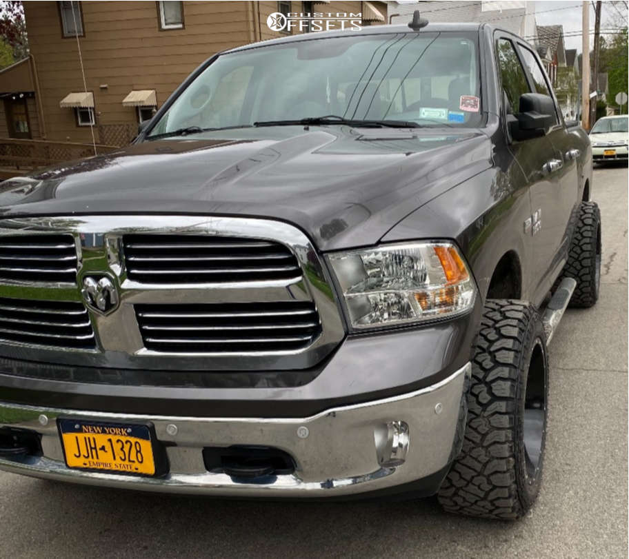 2016 Ram 1500 with 20x12 -51 Vision Sliver and 33/12.5R20 Kenda Klever ...