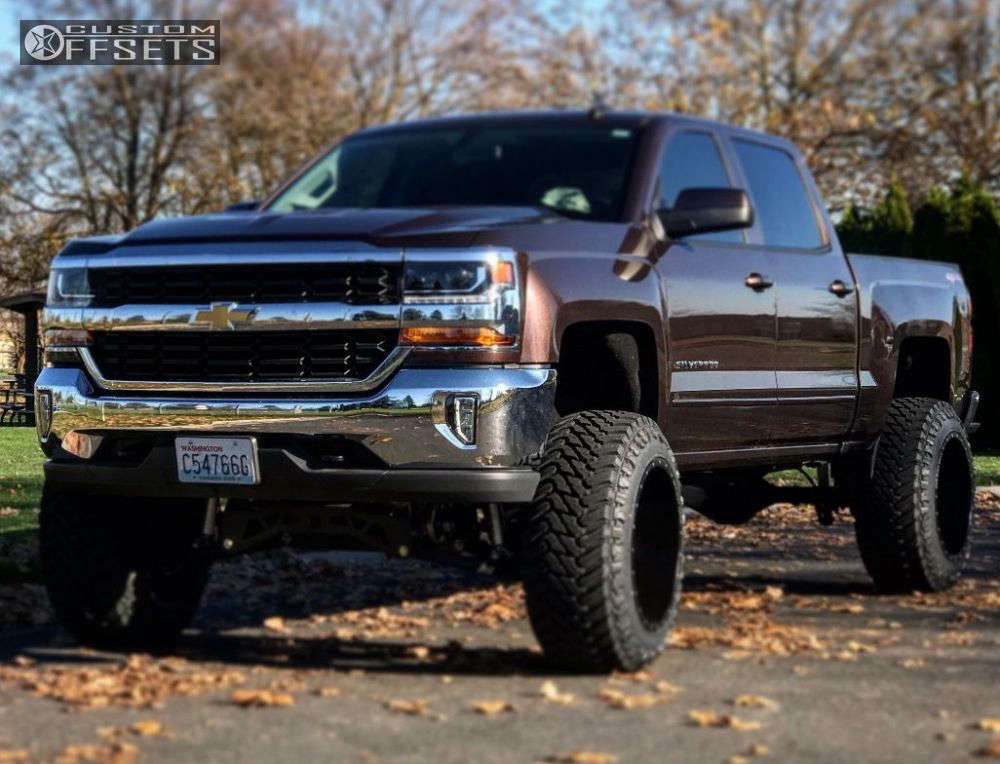2016 Chevrolet Silverado 1500 with 22x14 -76 Red Dirt Road Rd01 and 37/13.5R22 Atturo Trail ...