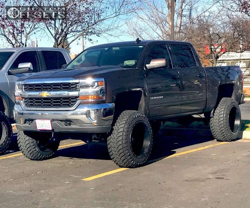 2016 Chevrolet Silverado 1500 with 22x14 -76 Red Dirt Road Rd01 and 37/13.5R22 Atturo Trail ...