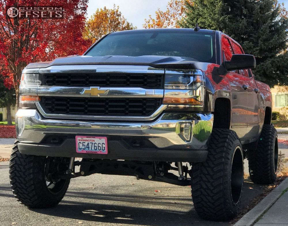 2016 Chevrolet Silverado 1500 with 22x14 -76 Red Dirt Road Rd01 and 37/13.5R22 Atturo Trail ...