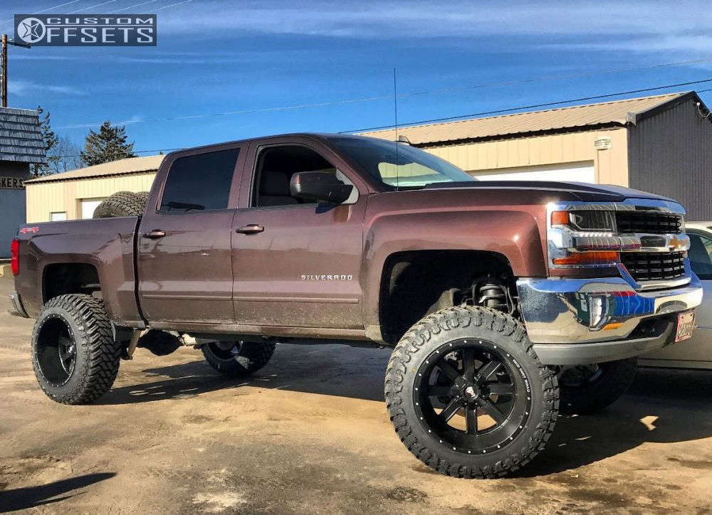 2016 Chevrolet Silverado 1500 with 22x14 -76 Red Dirt Road Rd01 and 37/13.5R22 Atturo Trail ...