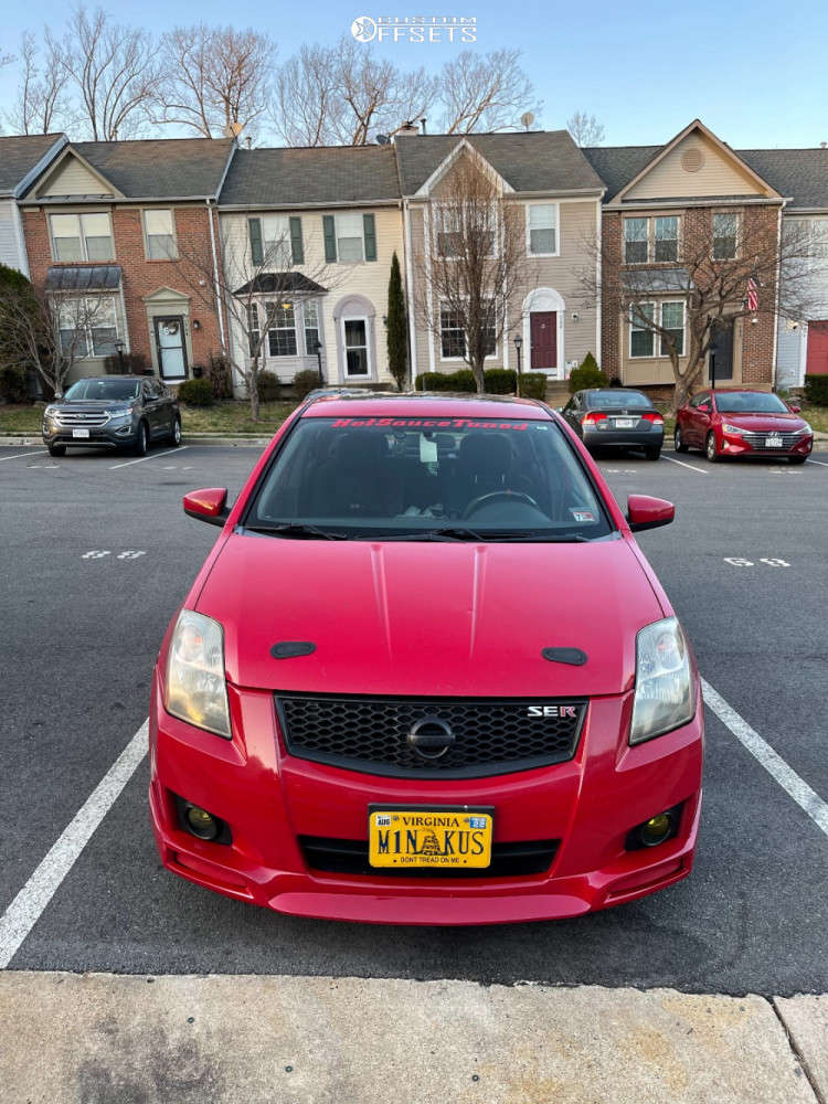 2007 Nissan Sentra with 17x8 35 Enkei Evo Viii and 225/45R17 Firestone ...