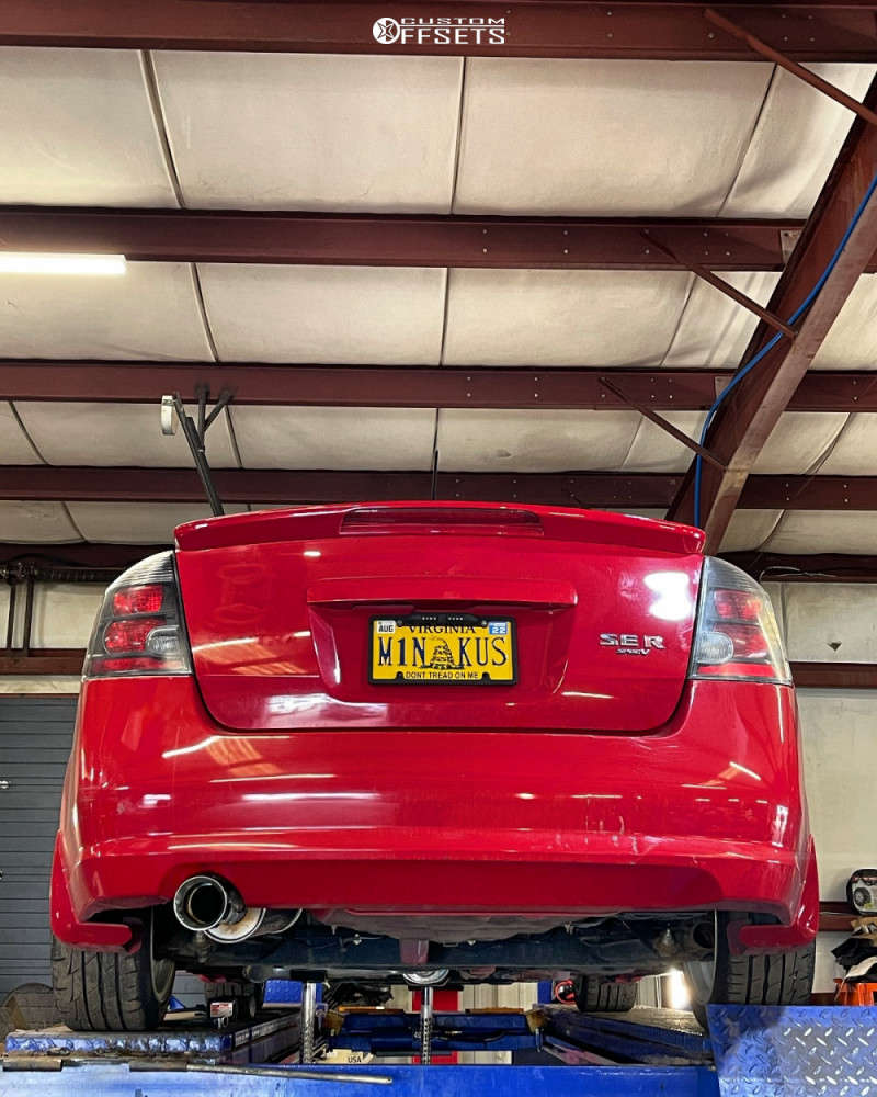 2007 Nissan Sentra with 17x8 35 Enkei Evo Viii and 225/45R17 Firestone ...