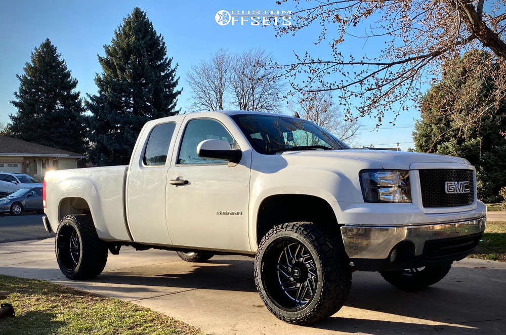 2008 GMC Sierra 1500 with 22x12 -51 Hostile Jigsaw and 33/12.5R22 Kenda ...