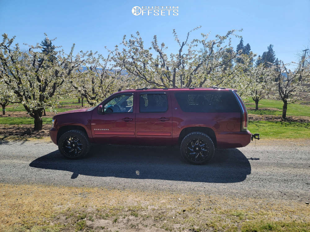 2010 Chevrolet Suburban 1500 with 20x10 -25 Vision Spyder and 32/12 ...