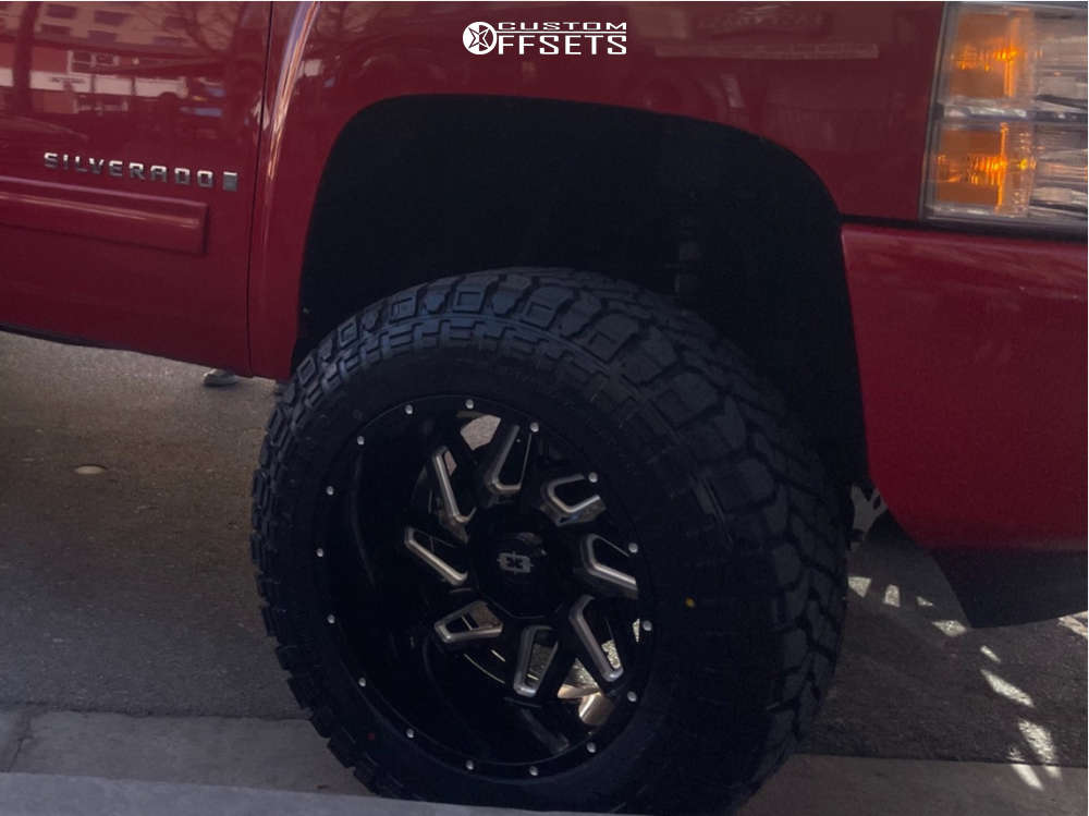 2009 Chevrolet Silverado 1500 with 20x12 -57 Vision 360 and 35/12.5R20 ...