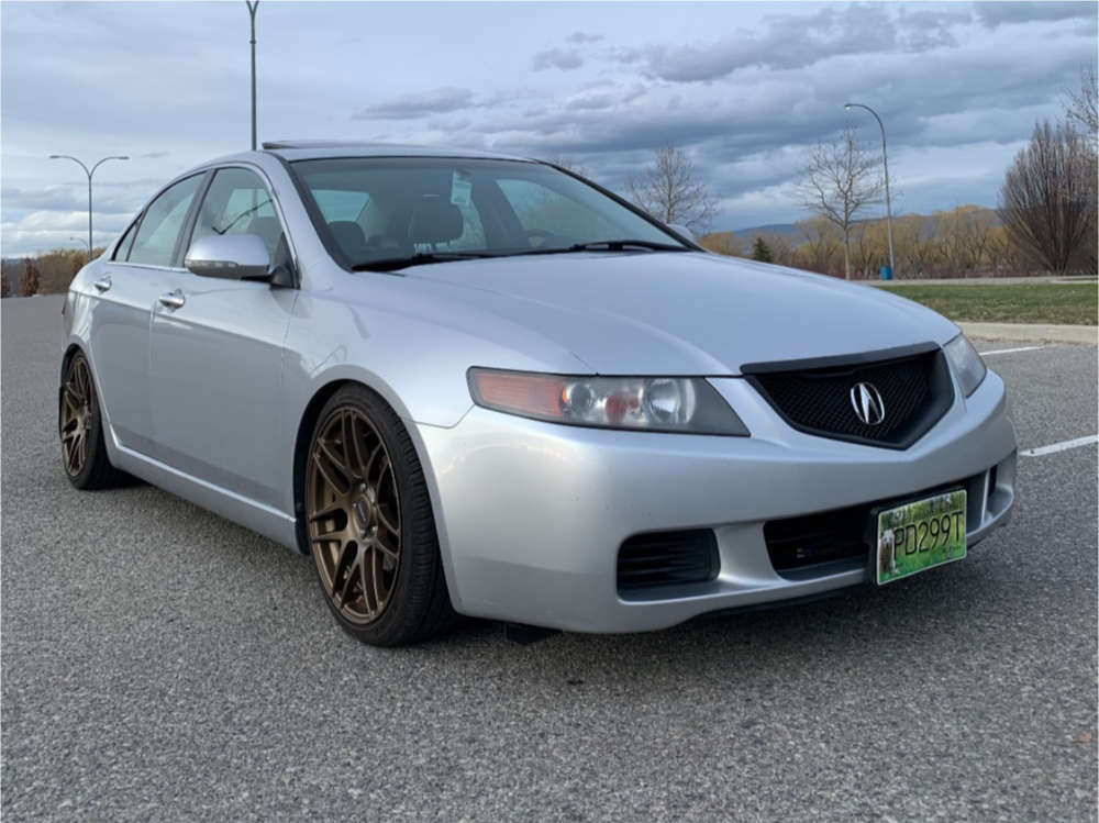 2004 Acura TSX with 18x8 38 Klasse Motorsports Apex and 215/40R18 ...