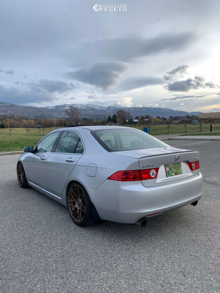 2004 Acura TSX with 18x8 38 Klasse Motorsports Apex and 215/40R18 ...