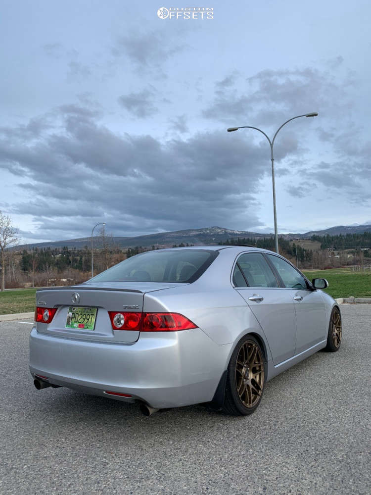2004 Acura TSX with 18x8 38 Klasse Motorsports Apex and 215/40R18 ...