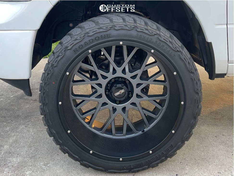 2016 Ram 1500 with 24x12 -51 Vision Rocker and 35/12.5R24 Road One ...