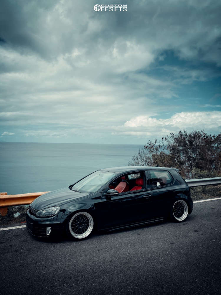 2013 Volkswagen Golf with 18x9.5 35 ESR Sr05 and 205/40R18 Achilles A/t ...