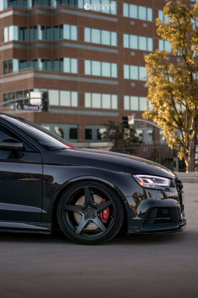 2019 Audi S3 with 19x9.5 45 Rotiform Wgr and 245/35R19 Hankook Ventus ...