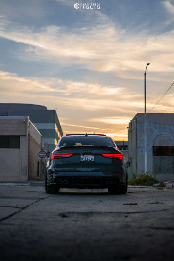 2019 Audi S3 with 19x9.5 45 Rotiform Wgr and 245/35R19 Hankook Ventus ...
