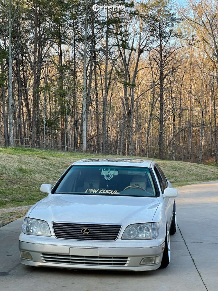 1999 Lexus LS400 with 18x10.5 12 Kansei Tandem and 225/40R18 Toyo Tires ...