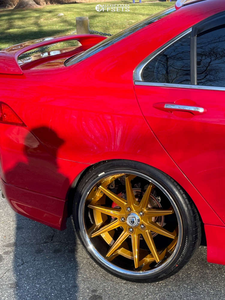 2004 Acura TSX with 20x9.5 35 Asanti 5 Star Spoke and 225/35R20 Nankang ...