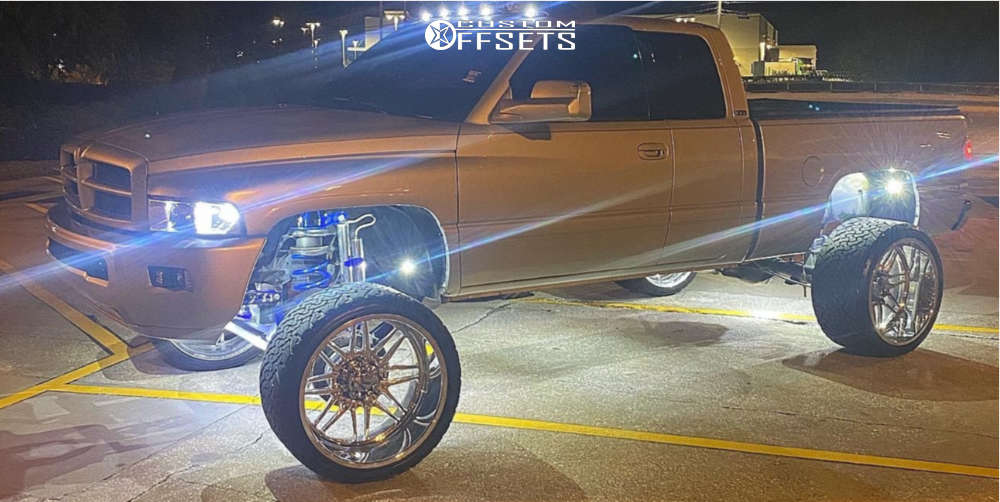 2002 Dodge Ram 2500 with 24x14 -76 KG1 Forged Aristo and 33/14.5R24 ...