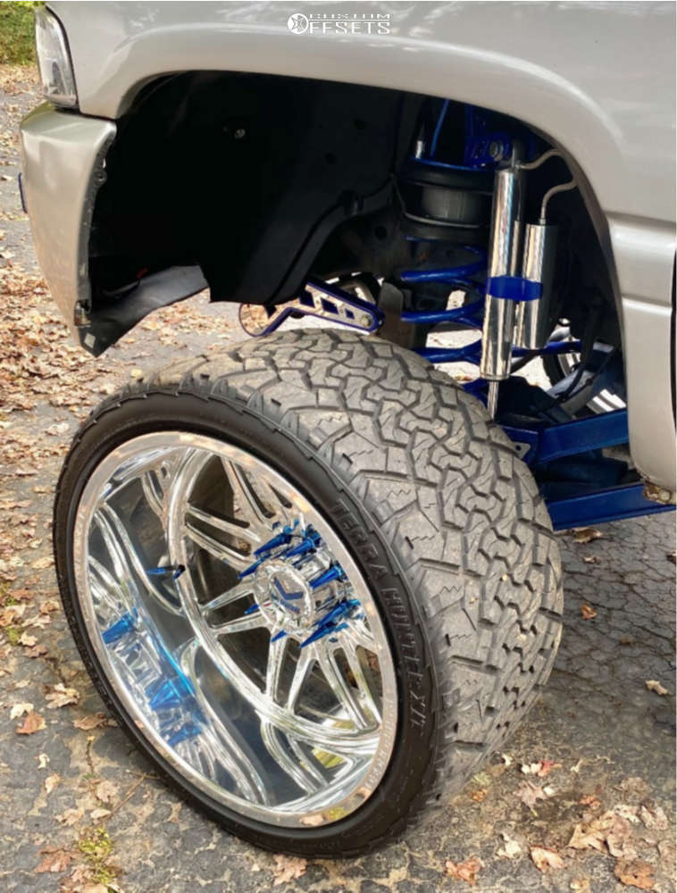 2002 Dodge Ram 2500 with 24x14 -76 KG1 Forged Aristo and 33/14.5R24 ...