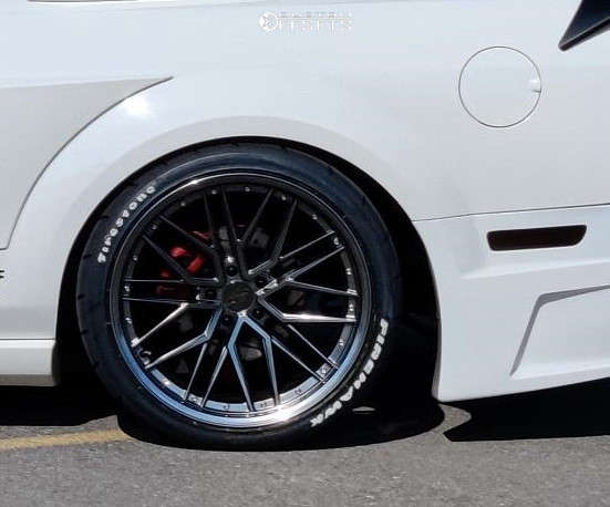 2008 Ford Mustang with 20x8.5 20 XXR 571 and 255/55R20 Firestone ...