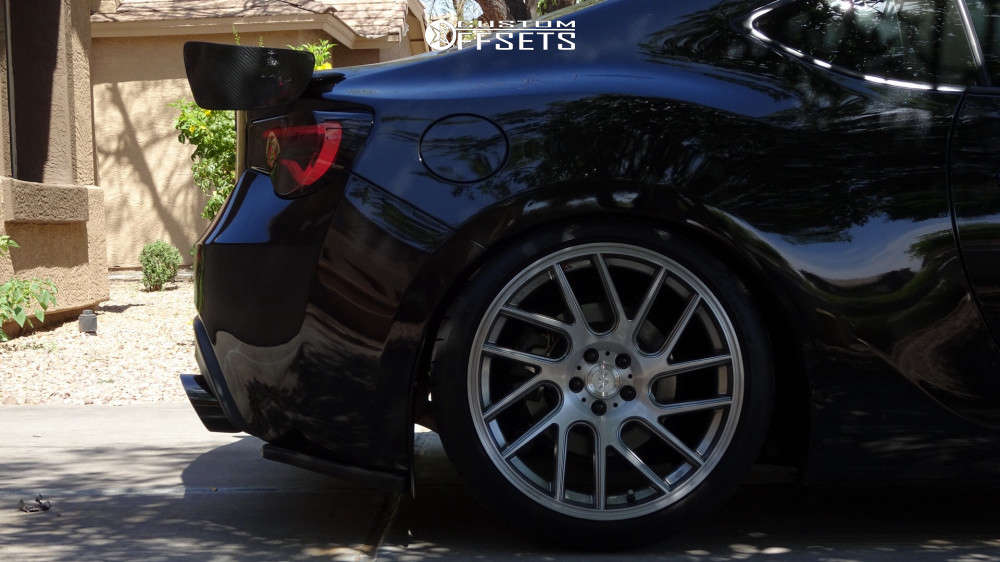 2016 Scion FR-S with 18x9.5 35 Anovia Elder and 245/35R18 Continental ...