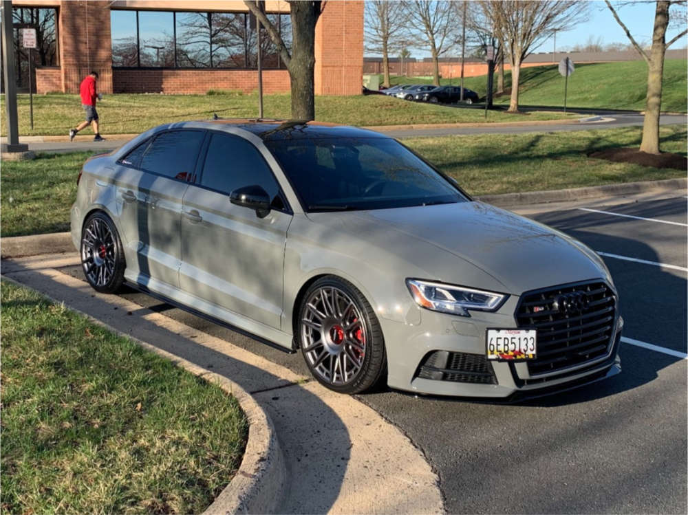 2020 Audi S3 with 19x8.5 45 Rotiform Ozr and 235/35R19 Ironman Imove ...