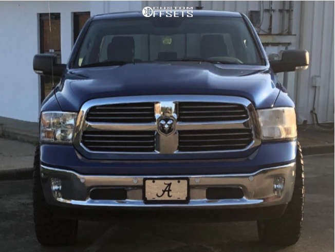 2016 Ram 1500 with 26x9.5 0 Rockstarr 608 Firehouse and 35/13.5R26 RBP ...