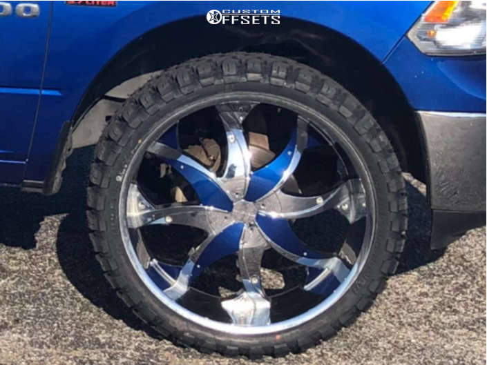2016 Ram 1500 with 26x9.5 0 Rockstarr 608 Firehouse and 35/13.5R26 RBP ...