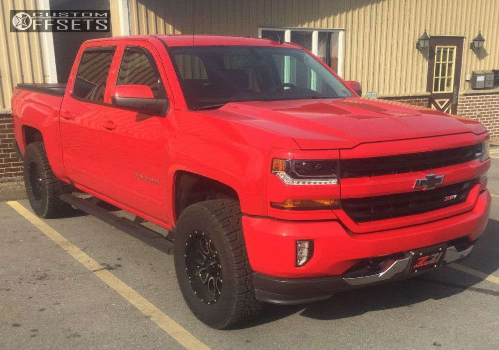 2016 Chevrolet Silverado 1500 with 18x9 -12 Helo HE879 and 305/65R18 ...