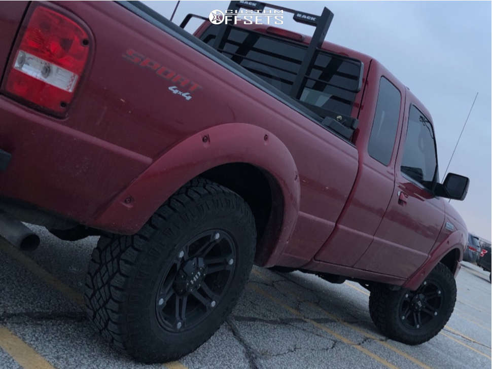 2009 Ford Ranger with 16x8 0 Fast HD Reactor and 31/10.5R16 Goodyear ...