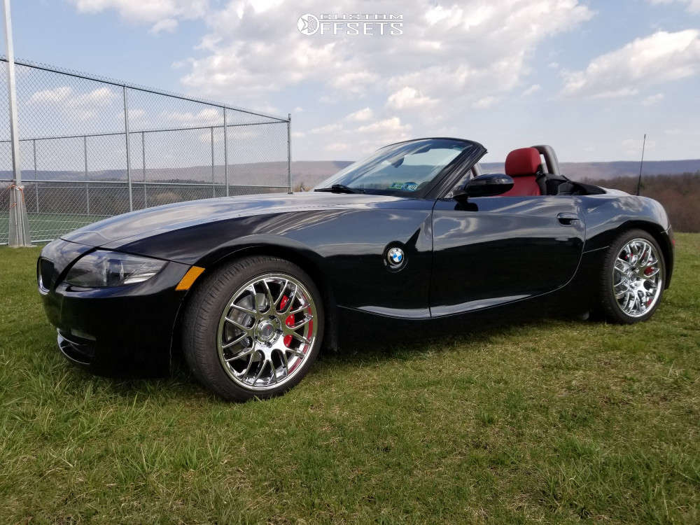 2008 BMW Z4 with 18x8 40 Drag Dr37 and 225/40R18 Bridgestone Driveguard ...