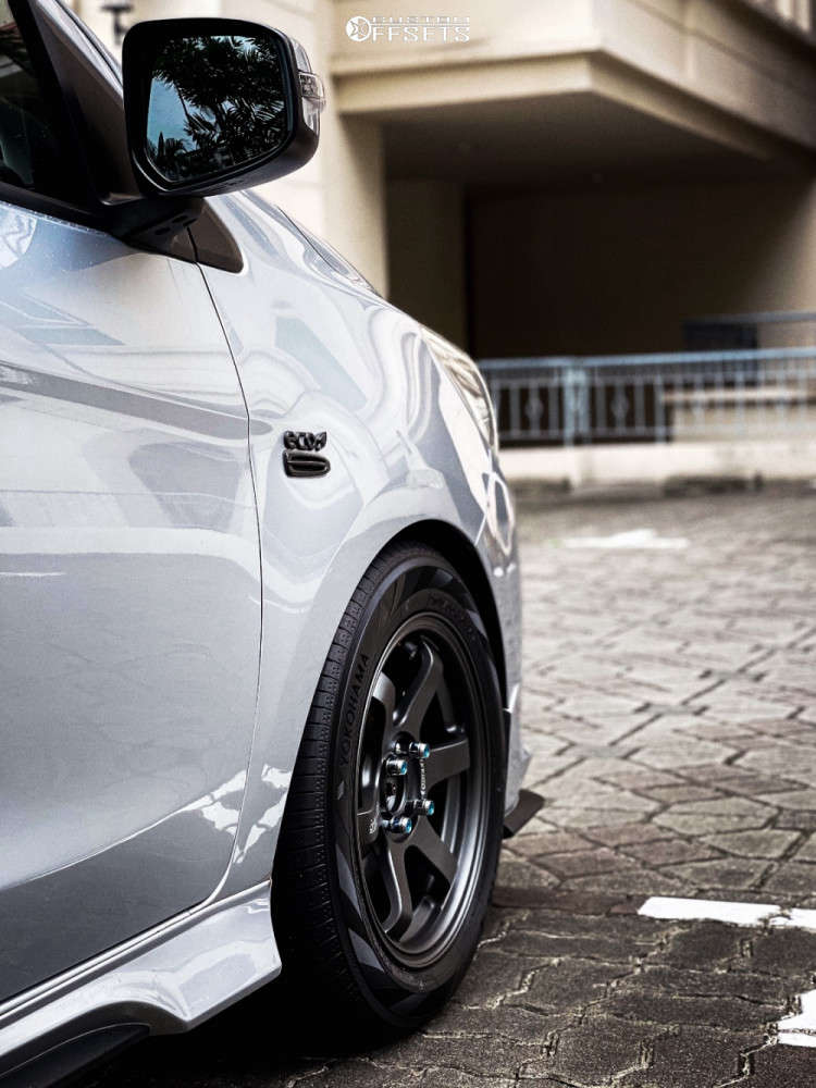 2019 Mitsubishi Mirage G4 with 15x7 32 Rays Engineering Te37 and 195 ...