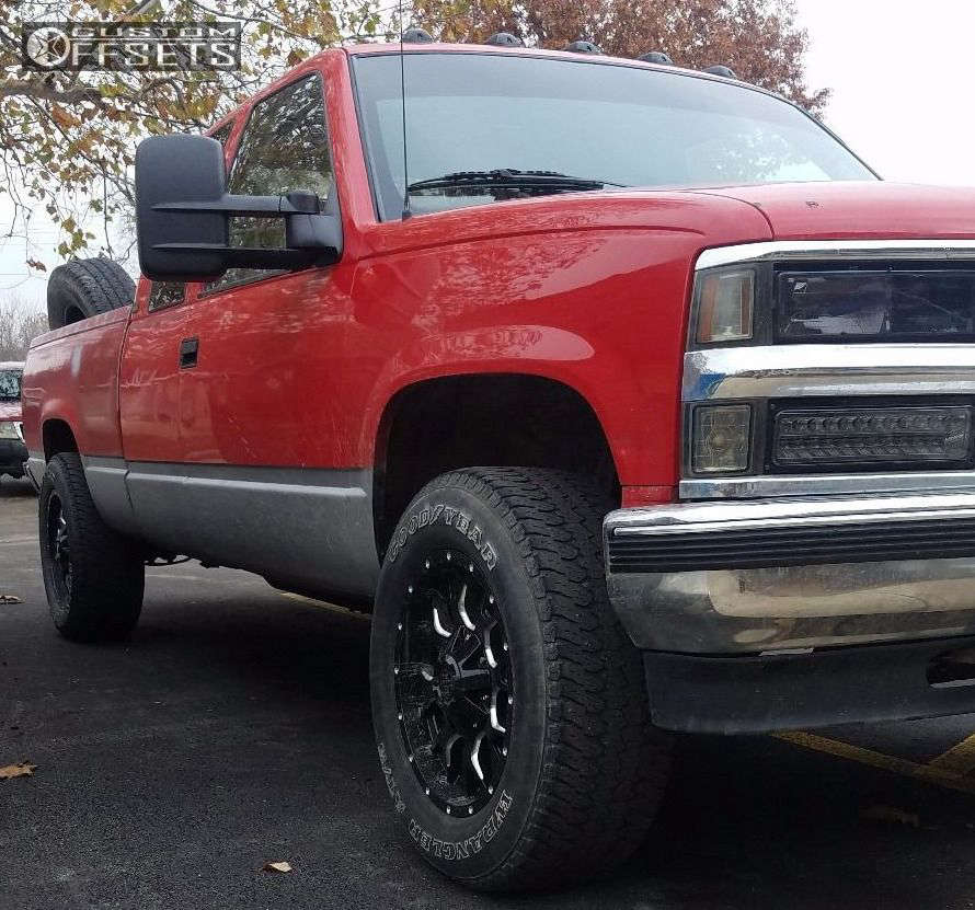 1992 Chevrolet K1500 with 18x9 -12 Mayhem Warrior and 275/65R18 ...
