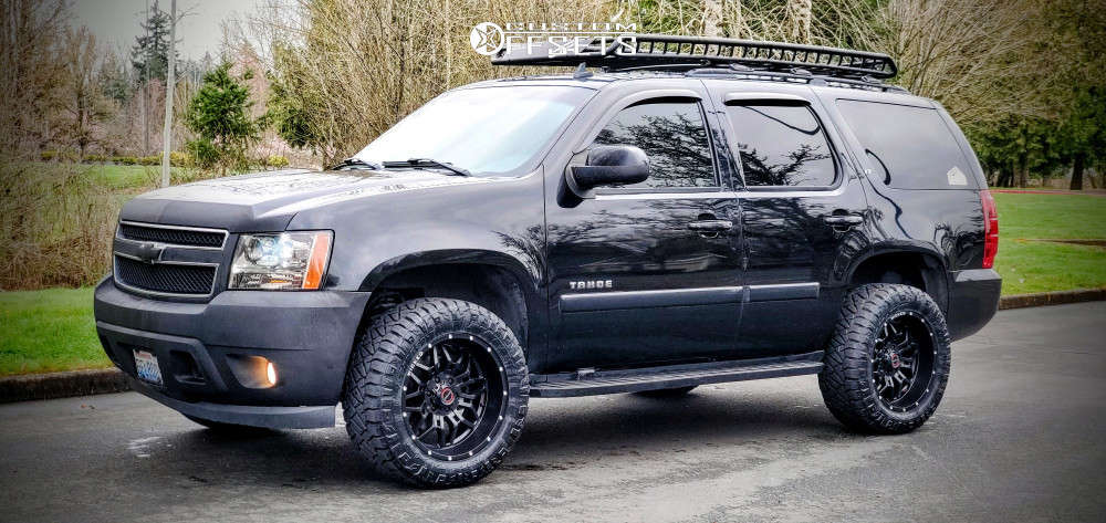 2007 Chevrolet Tahoe with 20x10 -24 Wicked Offroad W909 and 33/12.5R20 ...