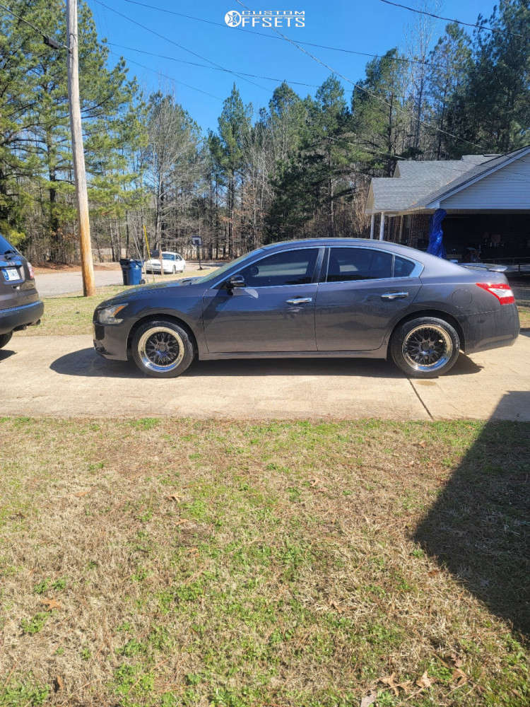 2010 Nissan Maxima with 18x10.5 22 ESR SR01 and 275/35R18 Toyo Tires ...