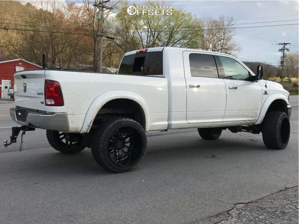 2012 Ram 2500 with 24x14 -76 Fuel Sledge and 35/13.5R24 AMP Mud Terrain ...