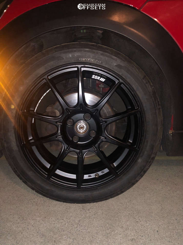 2008 Mini Cooper with 17x7 40 SSR Gtx01 and 225/45R17 Firestone ...