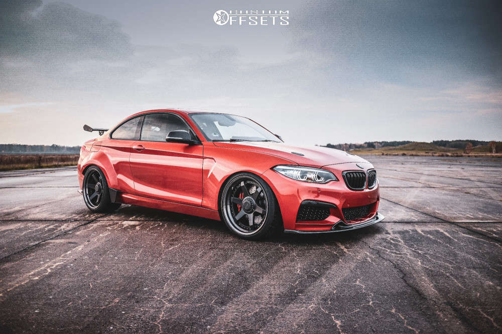 2014 BMW 228i with 20x10 19 Rotiform Forged Six and 255/30R20 ...
