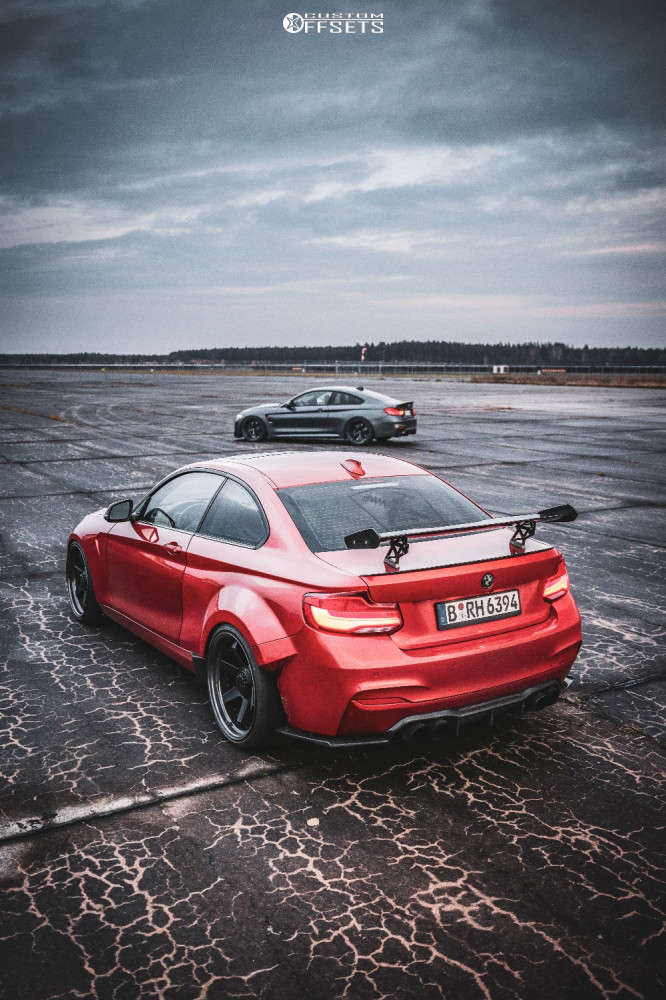 2014 BMW 228i with 20x10 19 Rotiform Forged Six and 255/30R20 ...