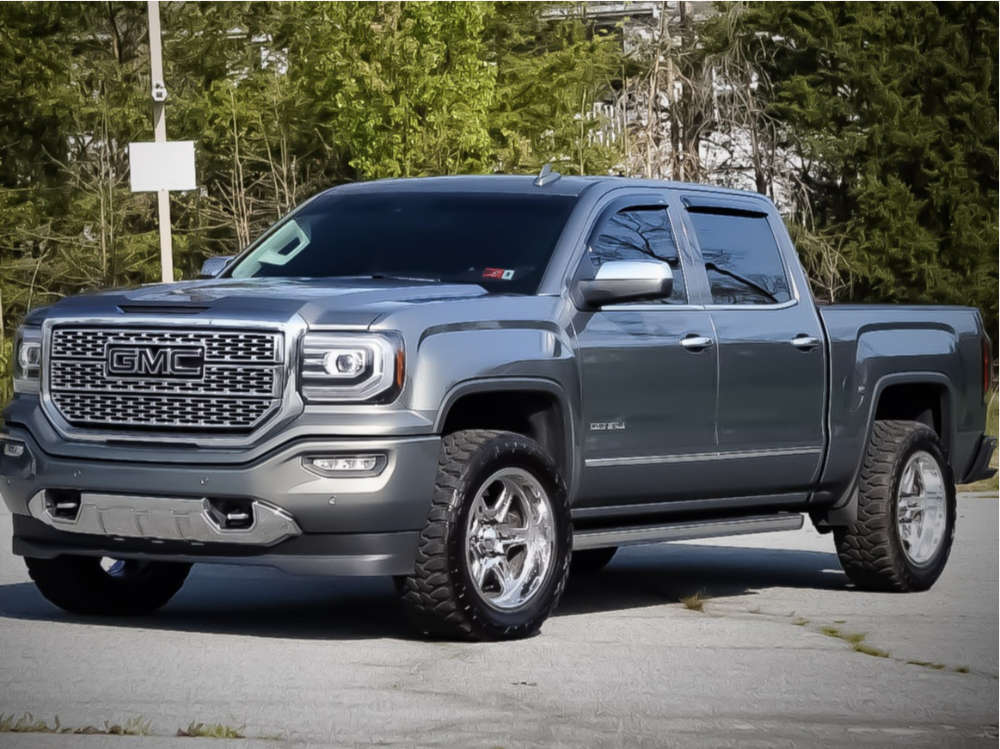 2017 GMC Sierra 1500 with 20x10 -25 Weld Racing Cheyenne and 33/12.5R20 ...