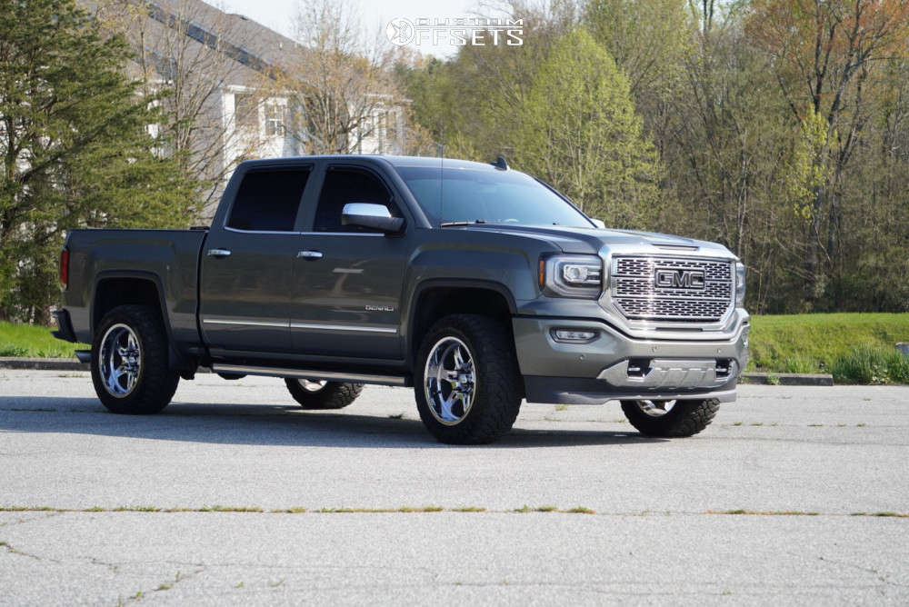 2017 GMC Sierra 1500 with 20x10 -25 Weld Racing Cheyenne and 33/12.5R20 ...