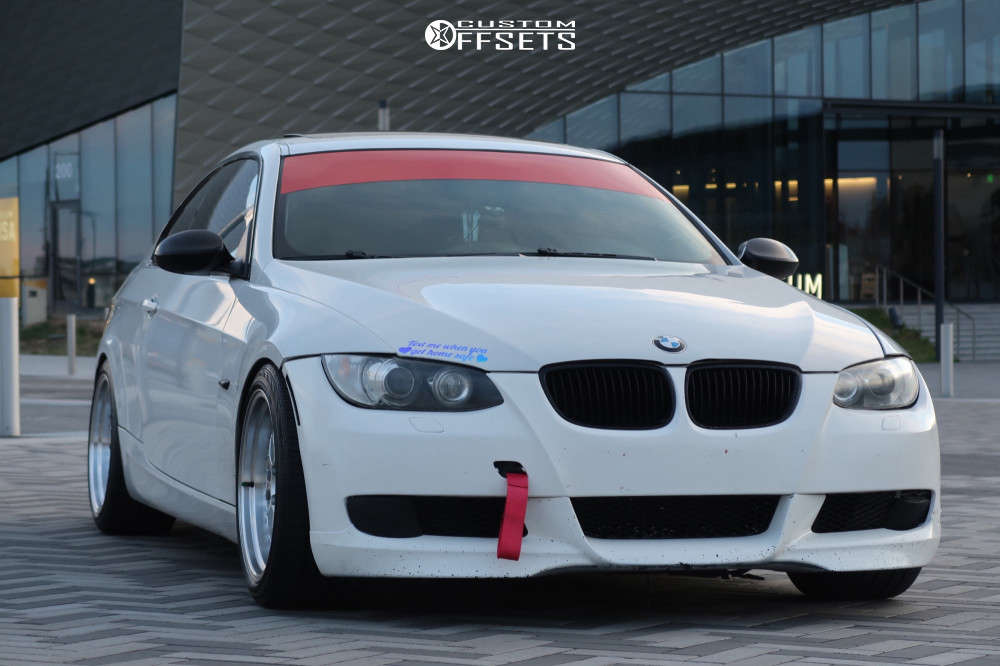 2008 BMW 328i with 18x9.5 22 ESR Sr05 and 245/40R18 Continental ...