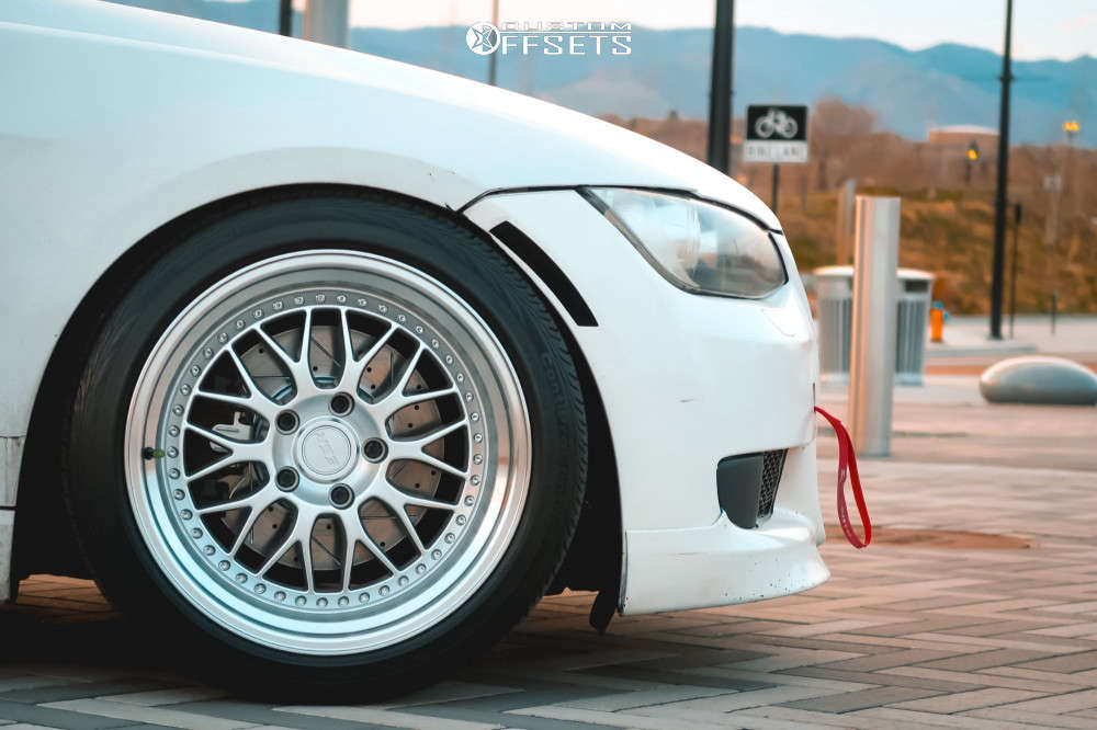 2008 BMW 328i with 18x9.5 22 ESR Sr05 and 245/40R18 Continental ...