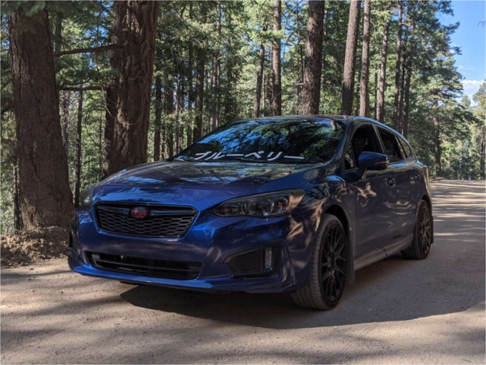 2017 Subaru Impreza with 18x8 35 Enkei Tm7 and 225/40R18 Yokohama Avid ...