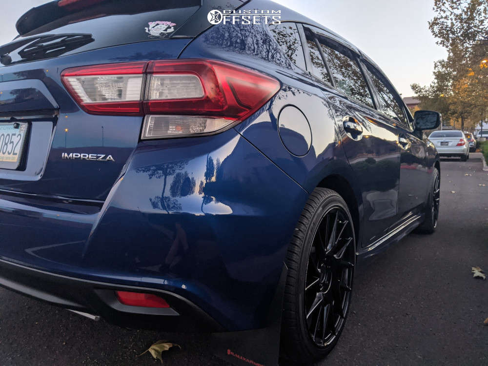 2017 Subaru Impreza with 18x8 35 Enkei Tm7 and 225/40R18 Yokohama Avid ...