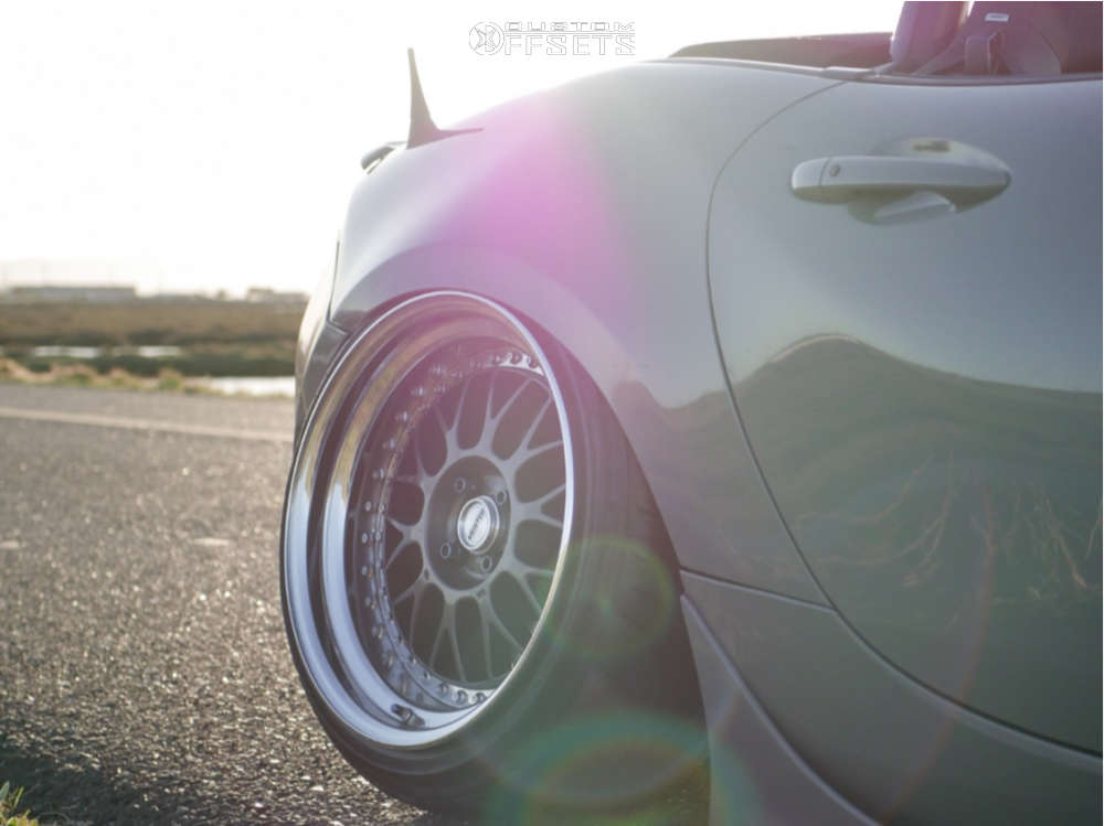 2016 Mazda MX-5 Miata with 17x10 6 Work Meister M1 3p and 215/40R17 ...