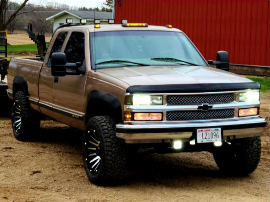 1997 Chevrolet K2500 with 20x10 -25 Vision Creep and 285/55R20 Fury ...