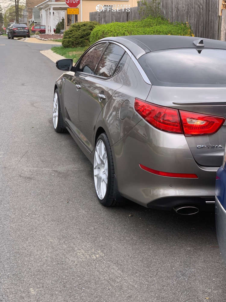 2015 Kia Optima with 19x8.5 35 Euro Tek Uo2 and 235/35R19 Continental ...